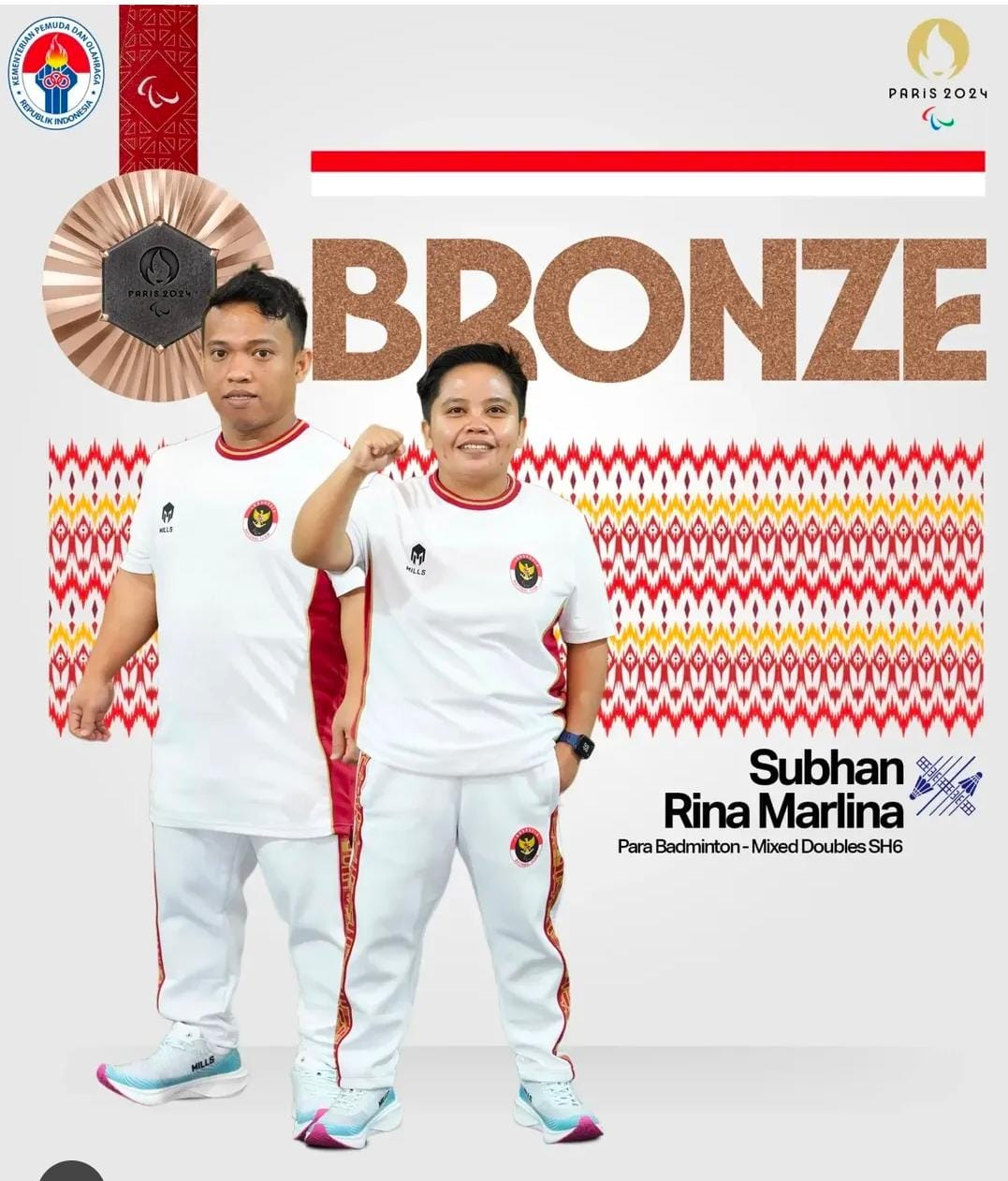 Subhan dan Rina Berprestasi pada Paralympic Paris 2024 | KAPOL.ID